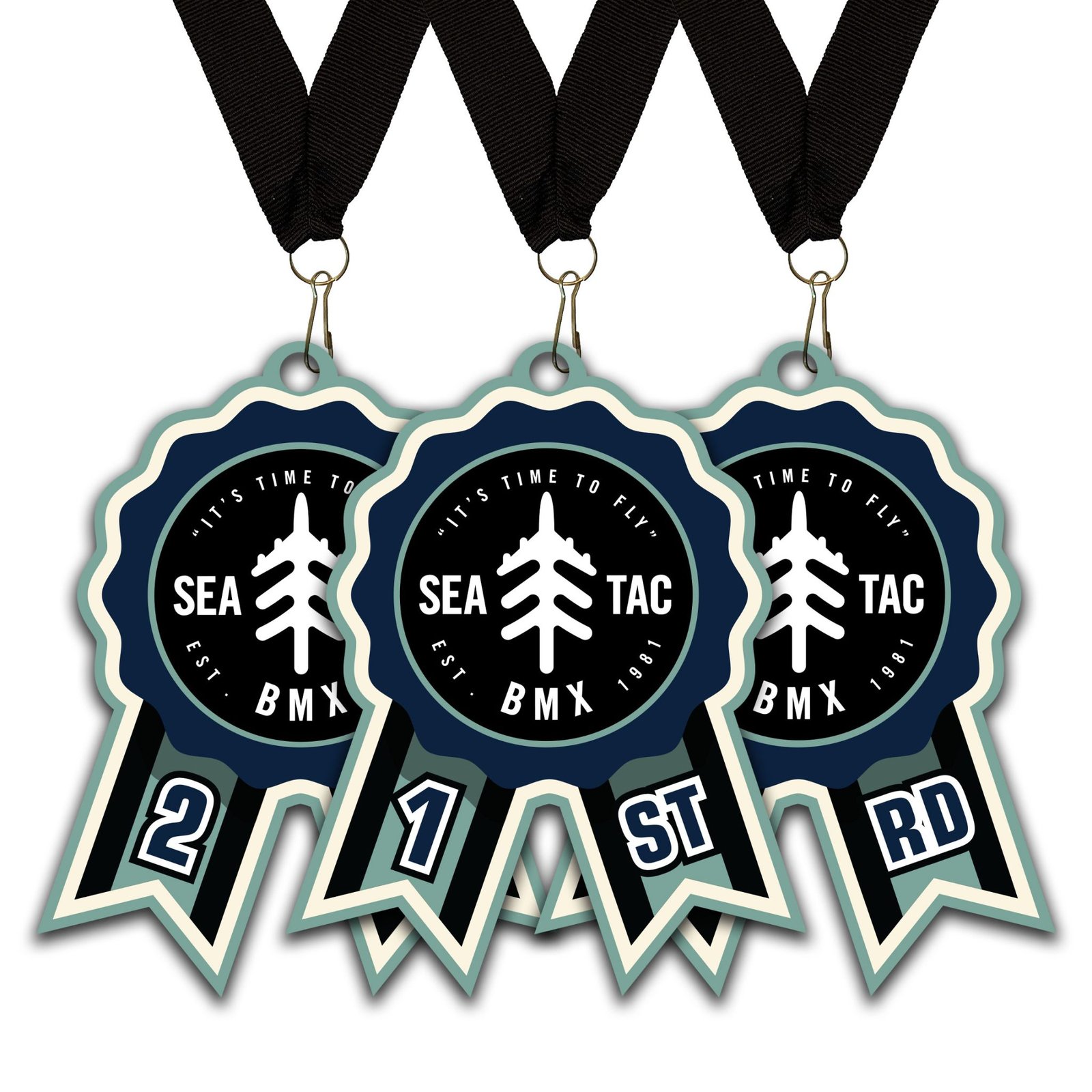 Acrylic Ribbon Medallion Set - BML Trophies & Awards