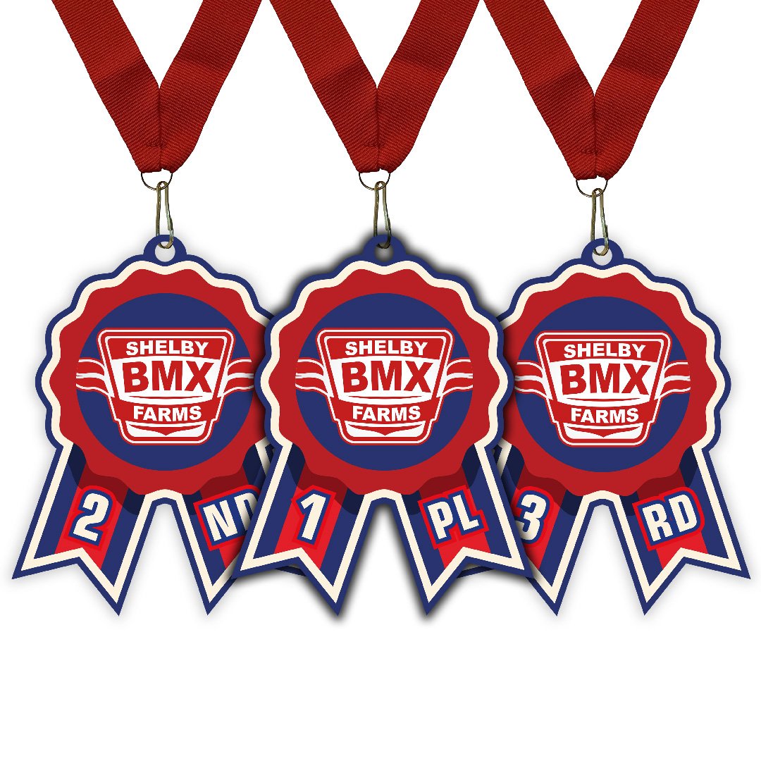 5" Acrylic Ribbon Medallion Set - BML Trophies & Awards