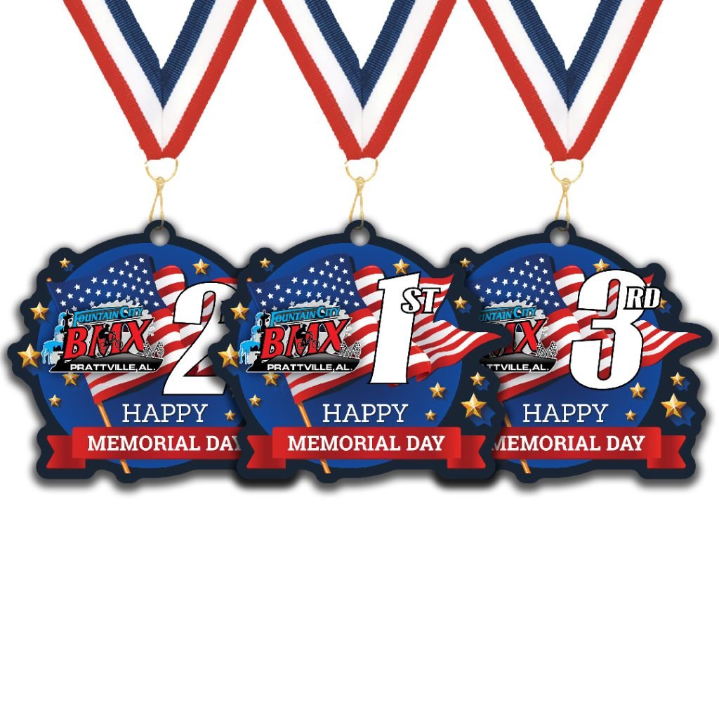 Acrylic Memorial Day Medallion Set 2 - BML Trophies & Awards